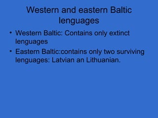 Baltic branch | PPT