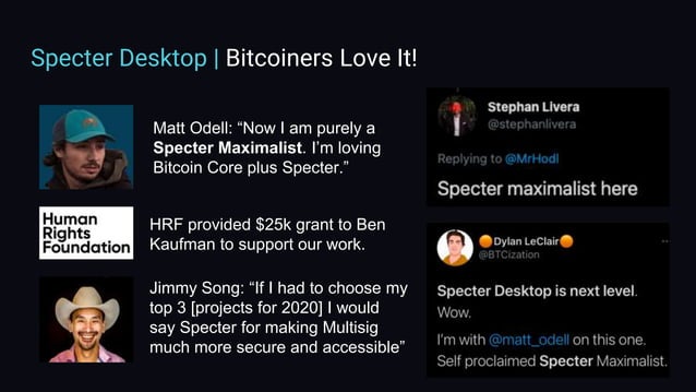 Deploying Specter Desktop - Mechanism, not Policy | PPT