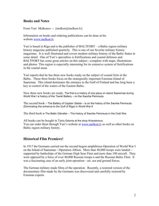 Baltic military history_newsletter_april_2011 | DOC
