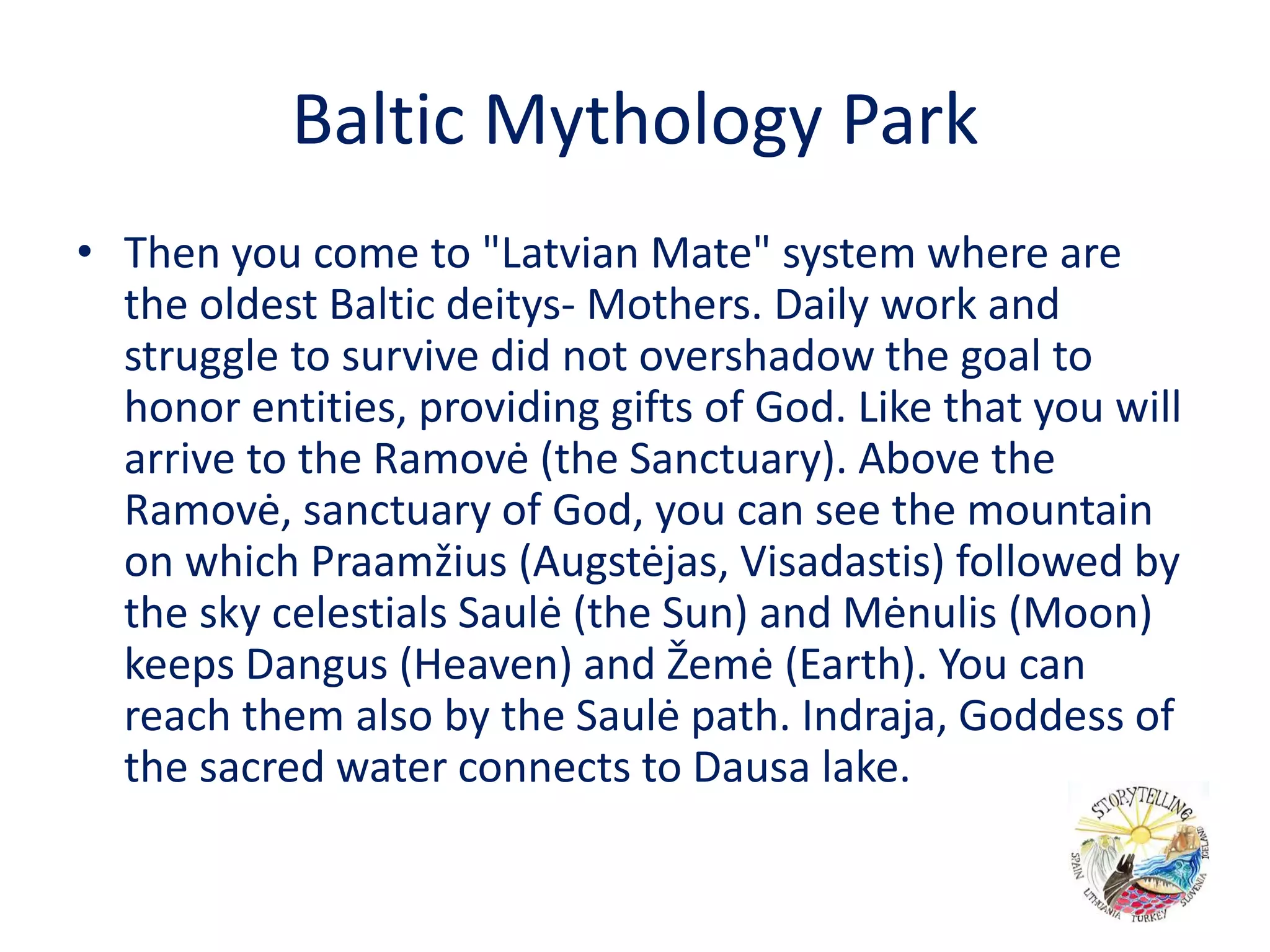 Baltic Mythology Park | PPTX
