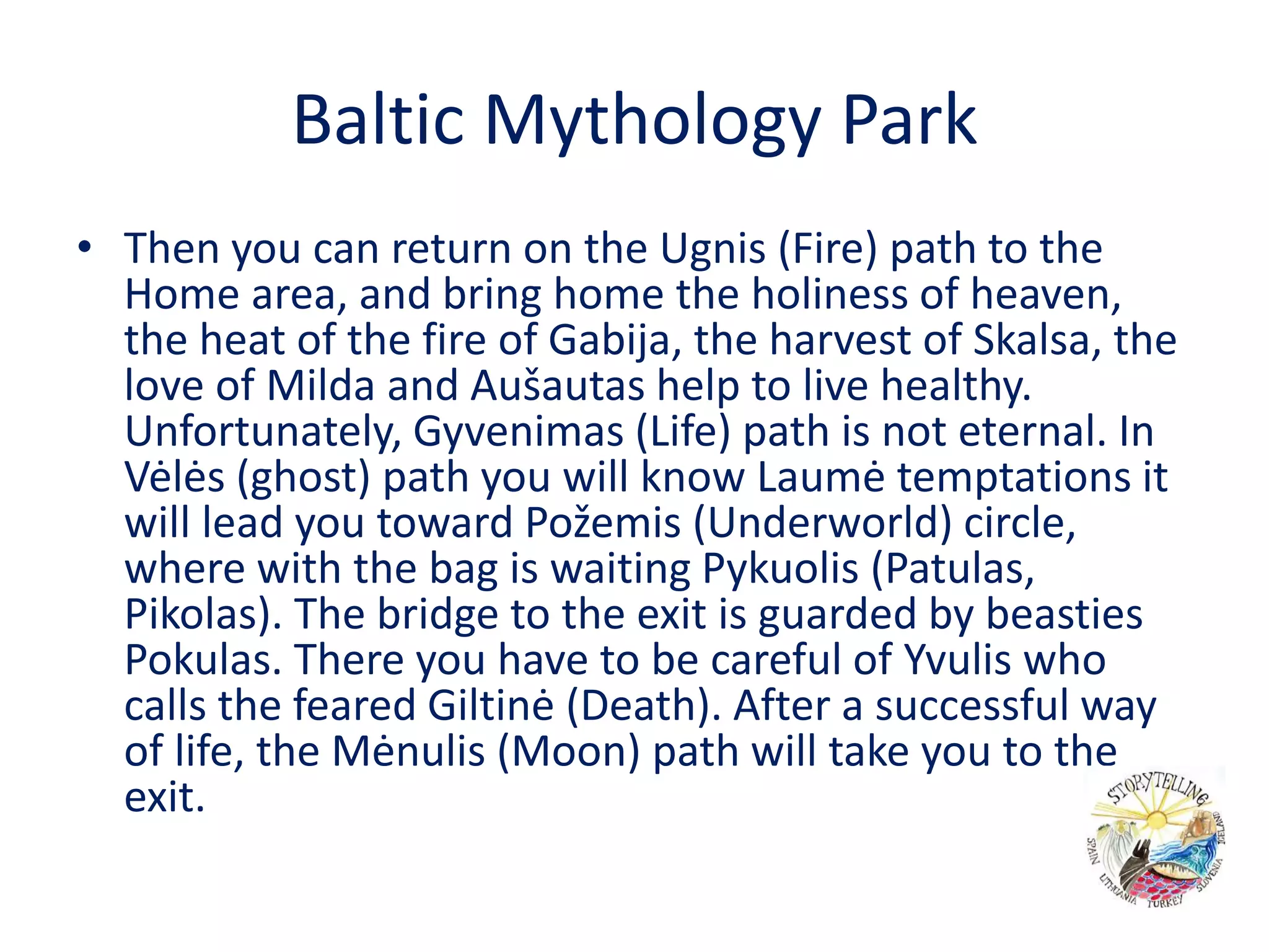 Baltic Mythology Park | PPTX