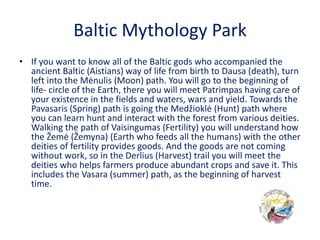 Baltic Mythology Park | PPTX