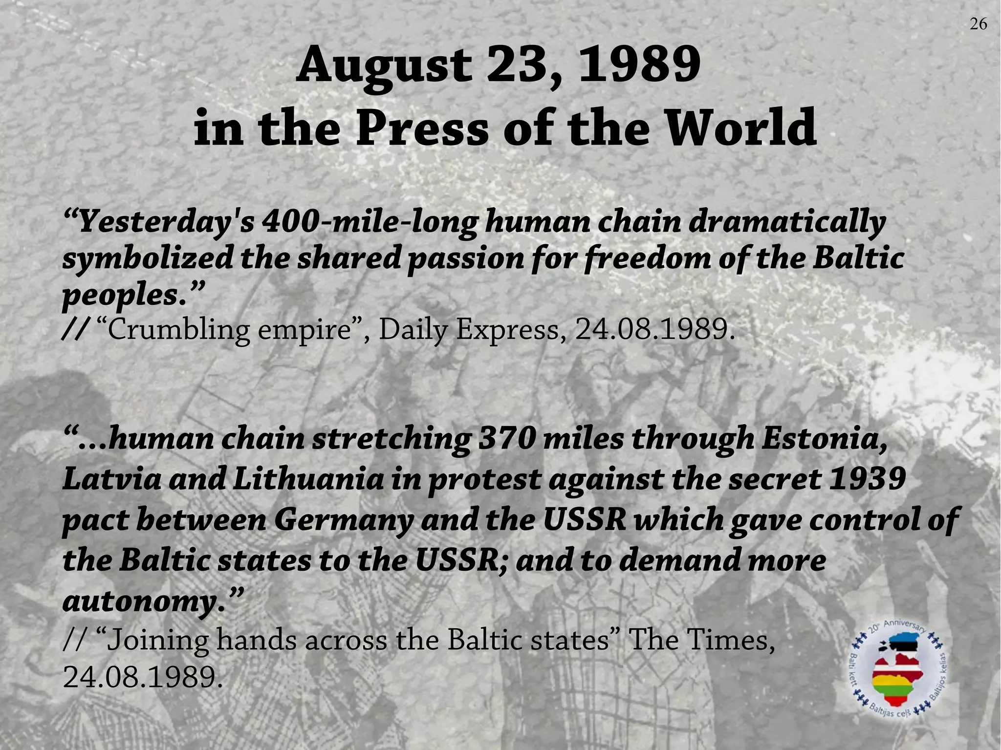 Baltic way 15 07 2010_eng | PPT