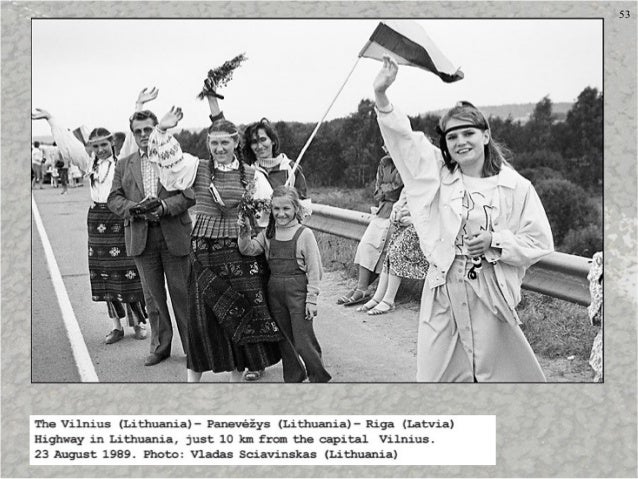The Baltic Way – Human Chain Linking Three States in Their Drive for…
