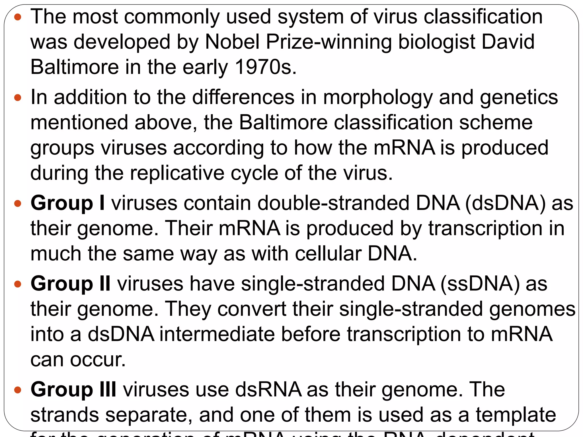 Baltimore classification virus | PPTX