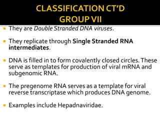 Baltimore classification of viruses presentation | PPTX