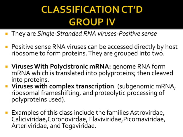 Baltimore classification of viruses presentation | PPTX | Biological ...