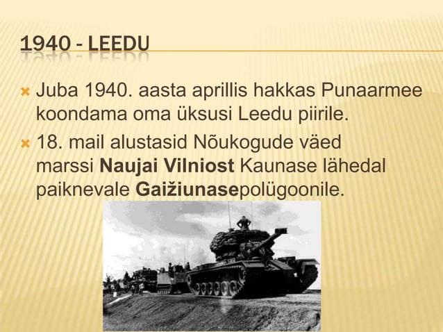 Balti riikide okupeerimine 1939-1940 | PPT