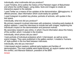 Digital Journalism - Baluchistan Protest - Sabian, Ameet and Nathaniel ...