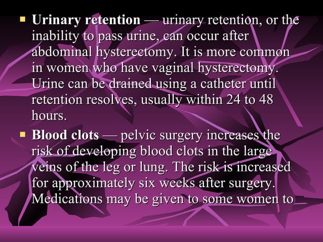 Total abdominal hysterectomy with bilateral salpingo-oophorectomy ...
