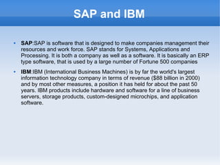 Balu sap ibm retail | ODP