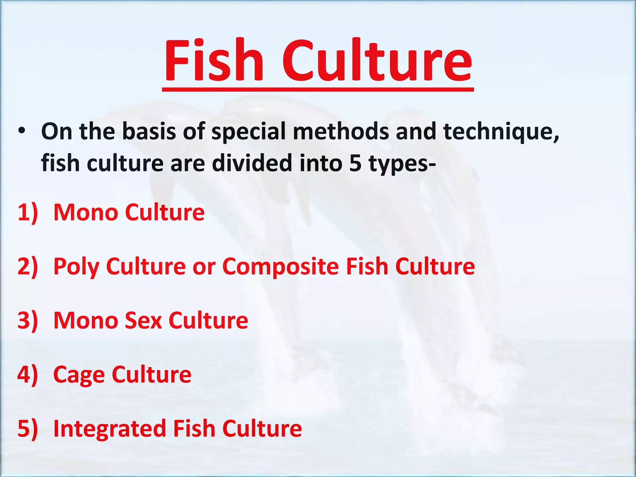 Types of Cultivable Fishes | PPTX