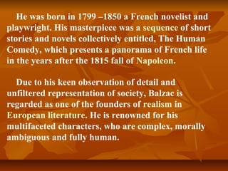 Balzac | PPT