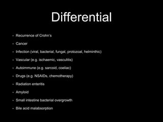 Bile acid malabsorption after ileocolic Crohn's resection | PPTX