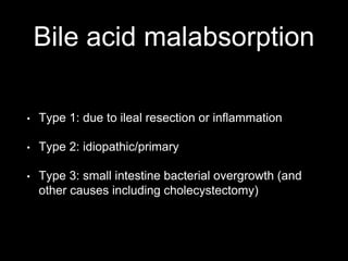 Bile acid malabsorption after ileocolic Crohn's resection | PPTX