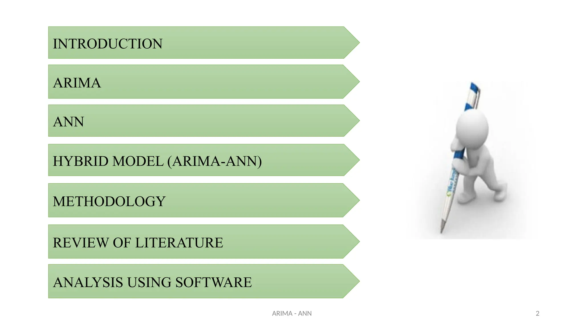 Role Of Hybrid Time Series Models Arima Ann In Forecasting Scenario Of Agriculture Pptx