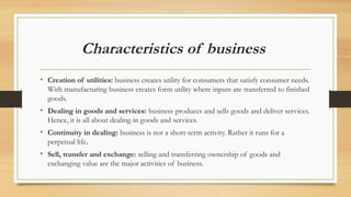 BAM-225 (Chapter 1).pptx Fundamentals of Business I | PPTX