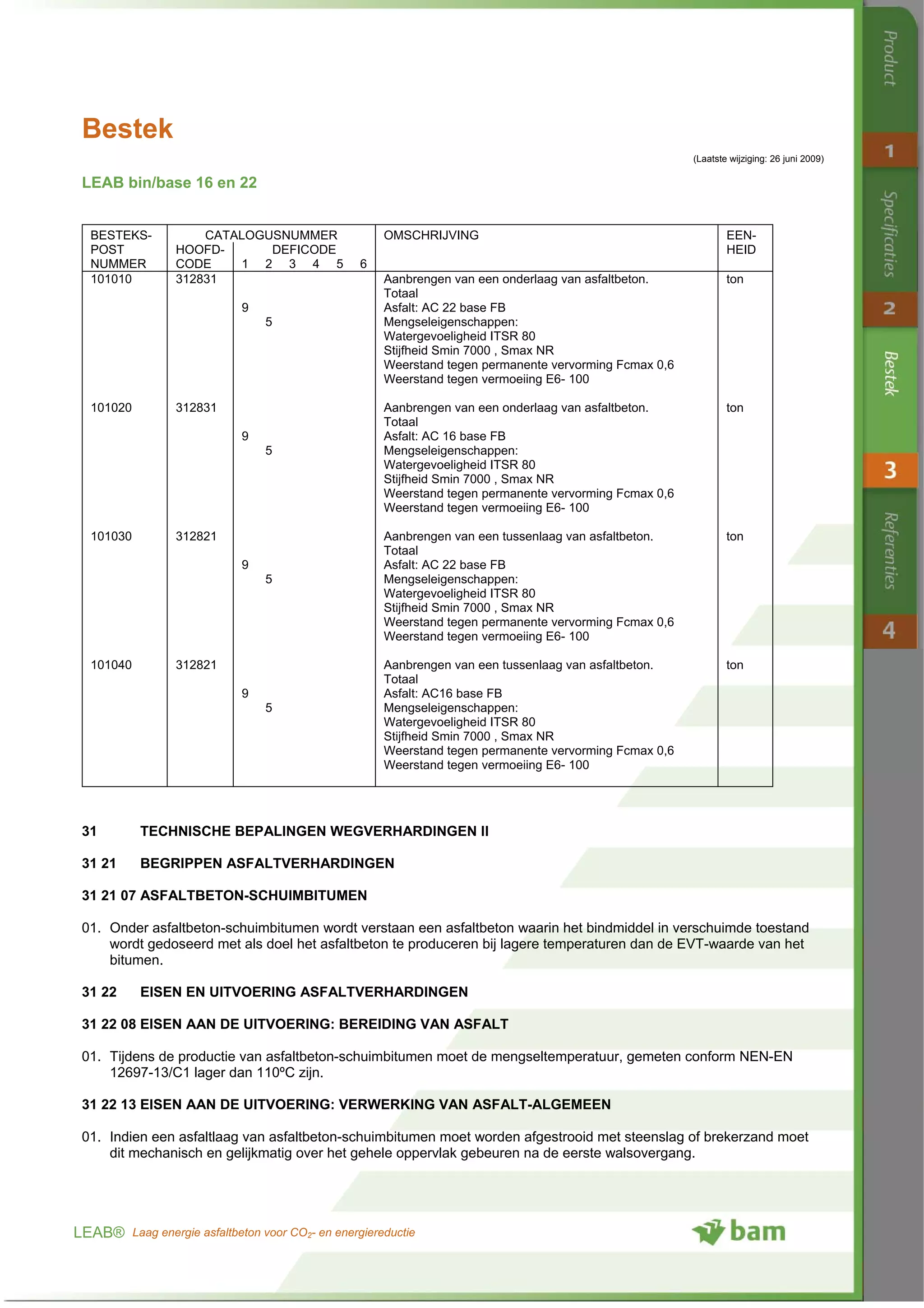 Bam wegen-leab-productinformatieblad-316-13654078201374104362 | PDF