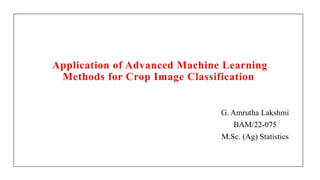 Application of Advanced Machine Learning Methods for Crop Image Classification .pptx