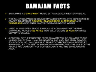Bama Jam Music and Arts Festival/Diageo Sponsorship Proposal | PPT