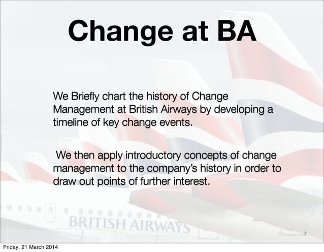Managing Change at British Airways, An Introduction | PDF