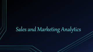 Sales and Marketing Analytics | PPTX