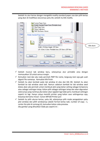 Bambang method dalam tugas rencana garis | DOC