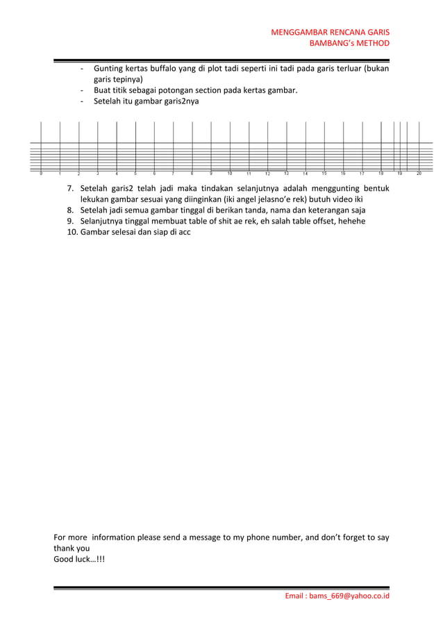 Bambang method dalam tugas rencana garis | DOC