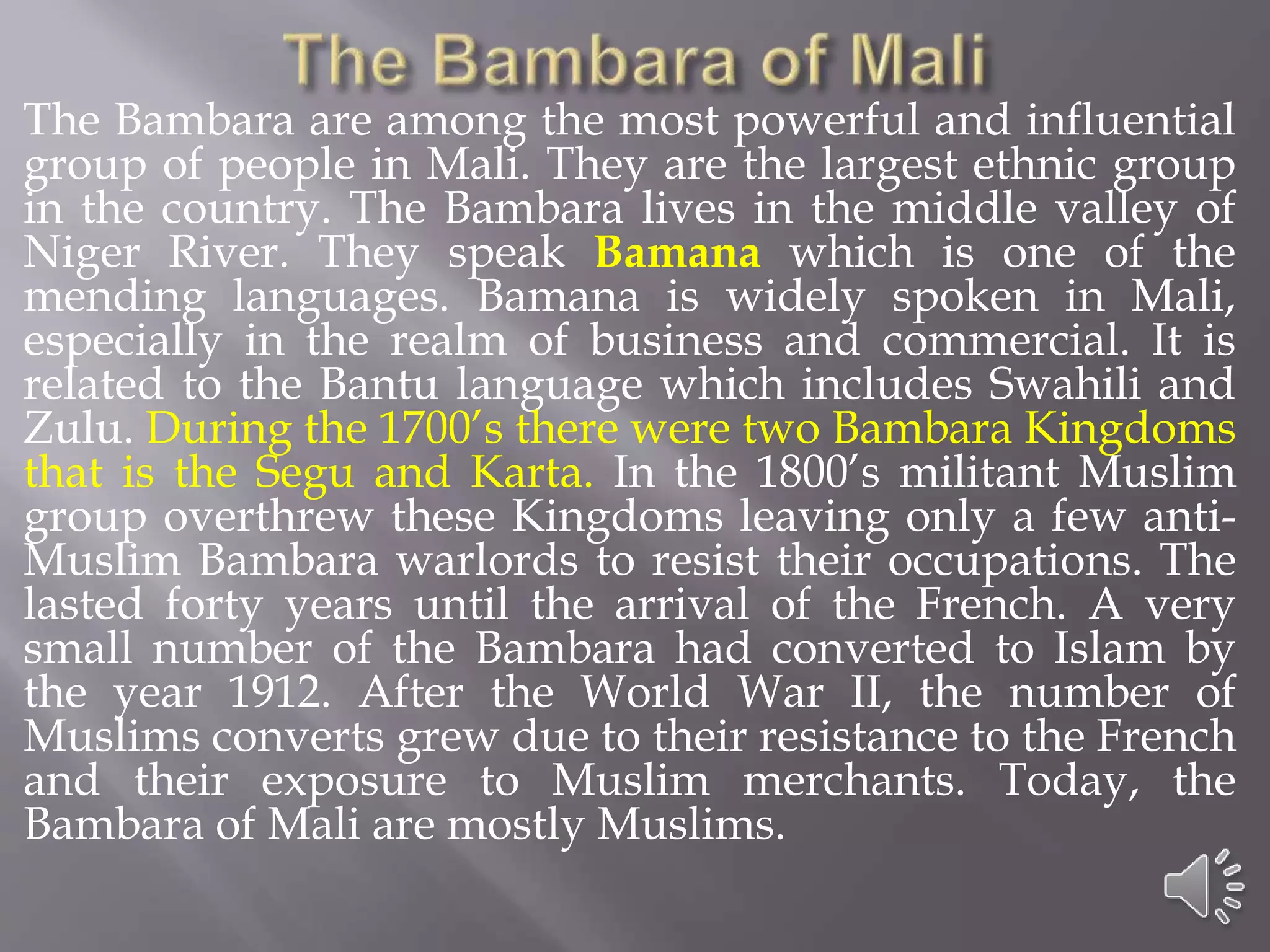 Bambara | PPTX