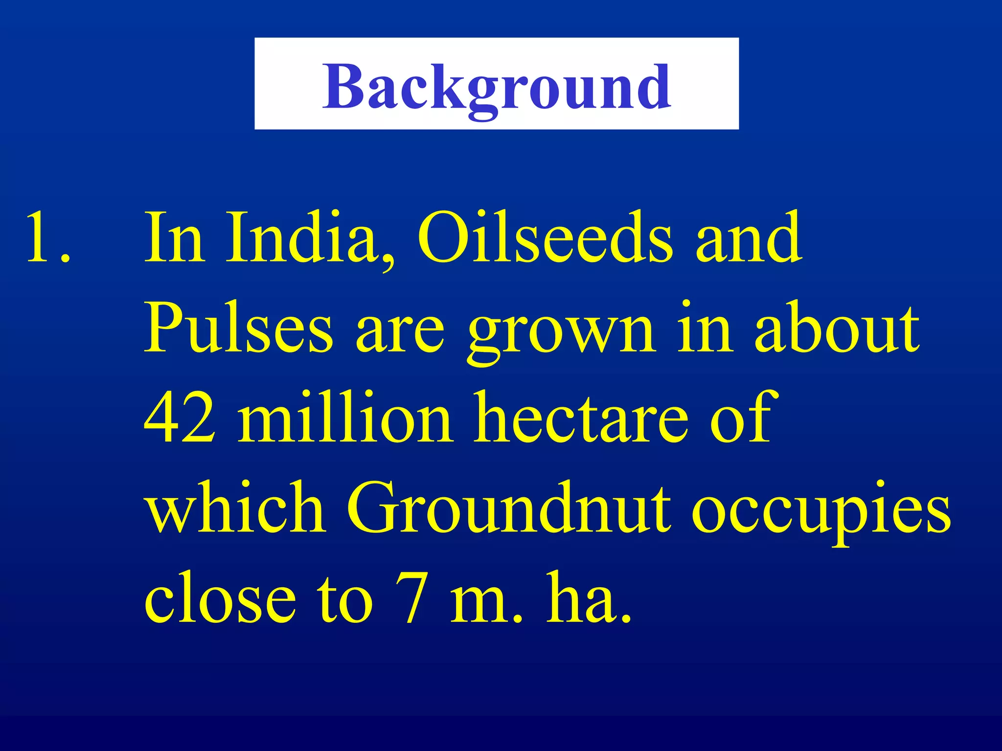 Bambara Groundnut Potential in SAT Region of India | PPT