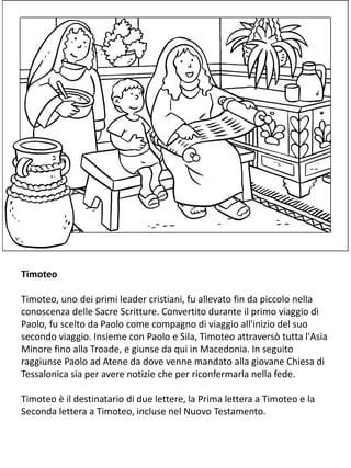 Bambini e giovani nella Bibbia: Libro da colorare | PDF