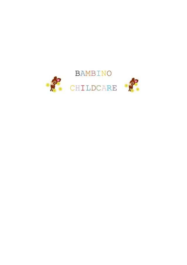 Bambino logo and poster | DOCX