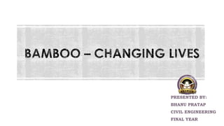 Bamboo-CHANGING LIVES !!! | PPTX