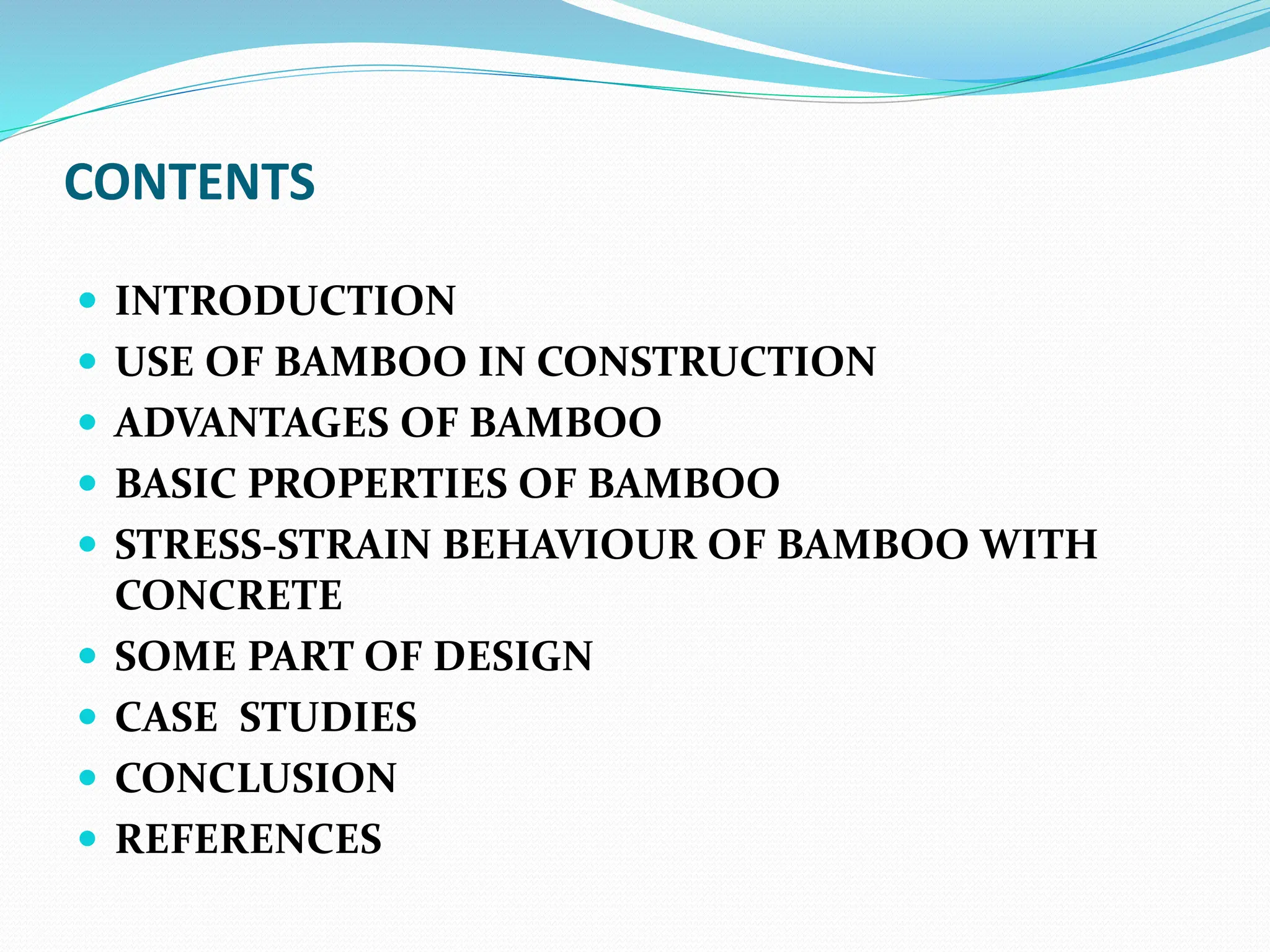 Bamboo as a Sustainable Construction Material: Applications, Benefits ...