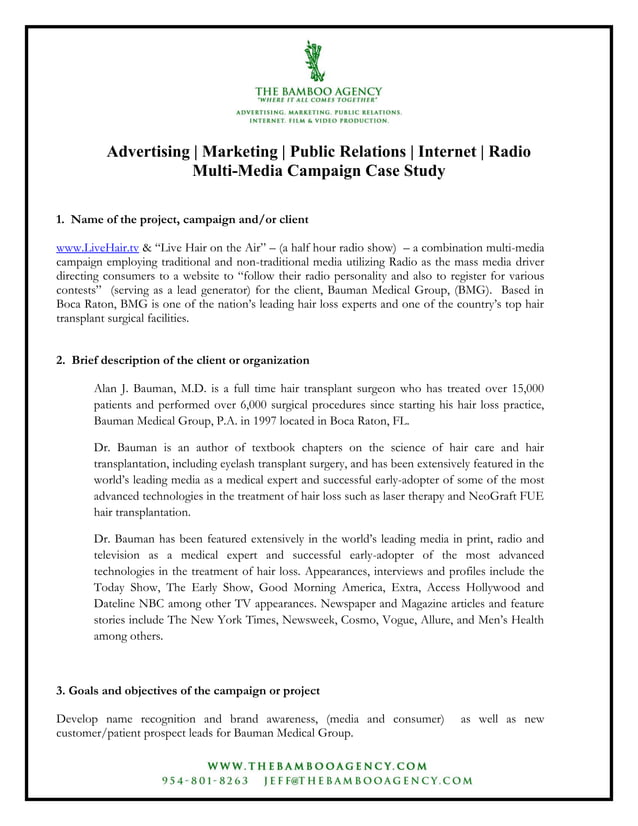 Bamboo agency livehair_multi-media_campaign_casestudy | PDF