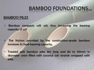Bamboo as a buil ding material | PDF