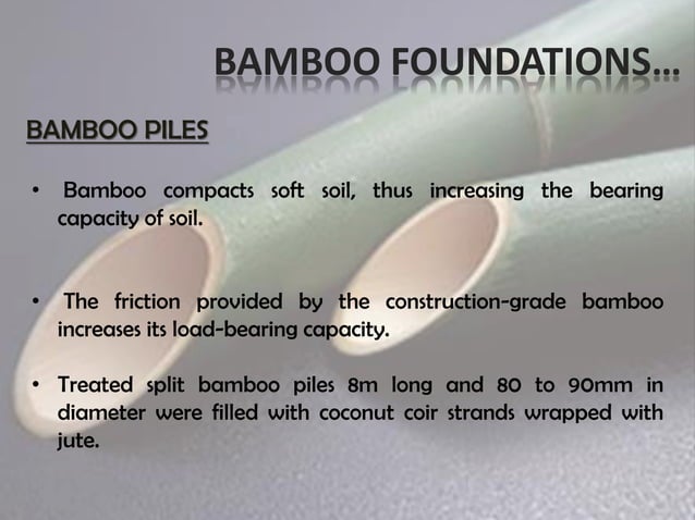 Bamboo as a buil ding material | PDF