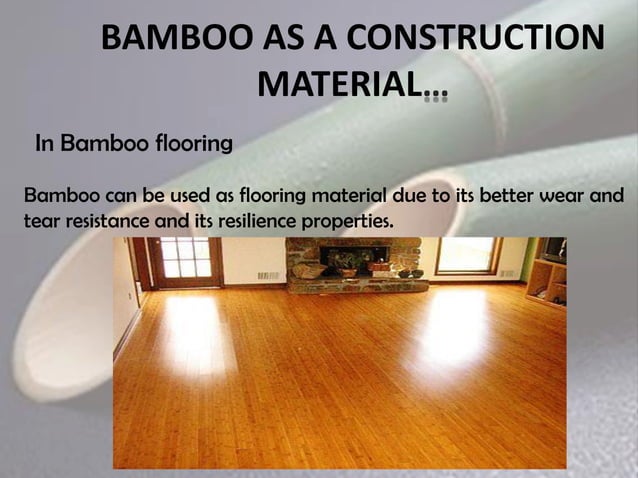 Bamboo as a buil ding material | PDF