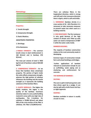 Bamboo as a building material | PDF