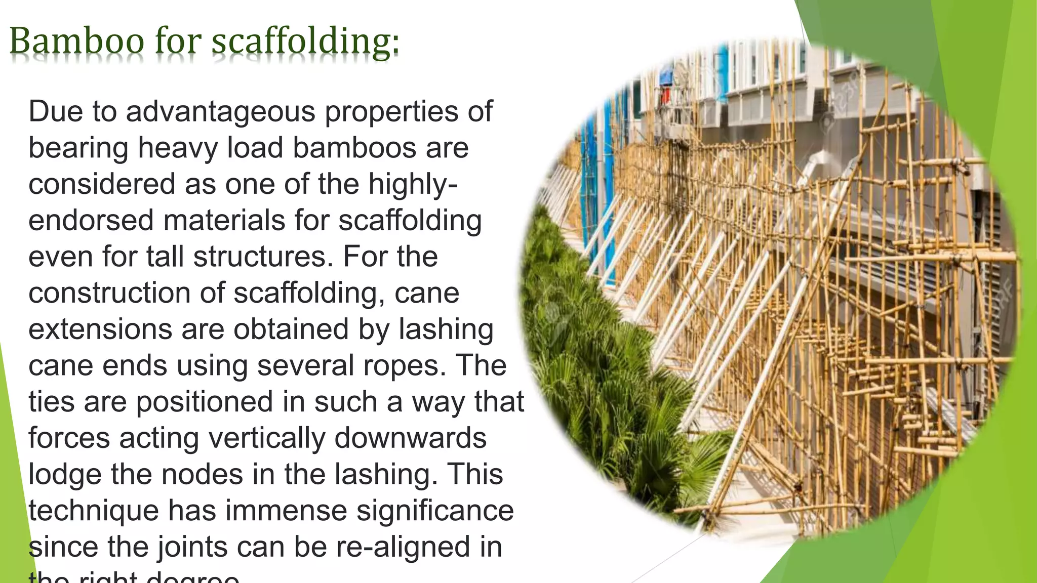 Bamboo as a construction material | PPTX