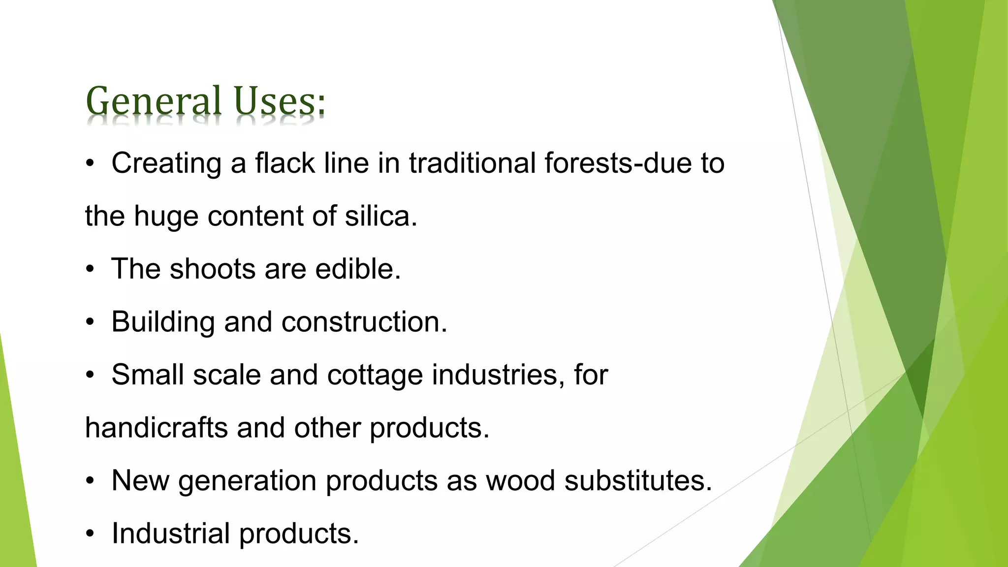 Bamboo as a construction material | PPTX