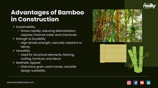Bamboo as Eco-Friendly Construction Material | PDF