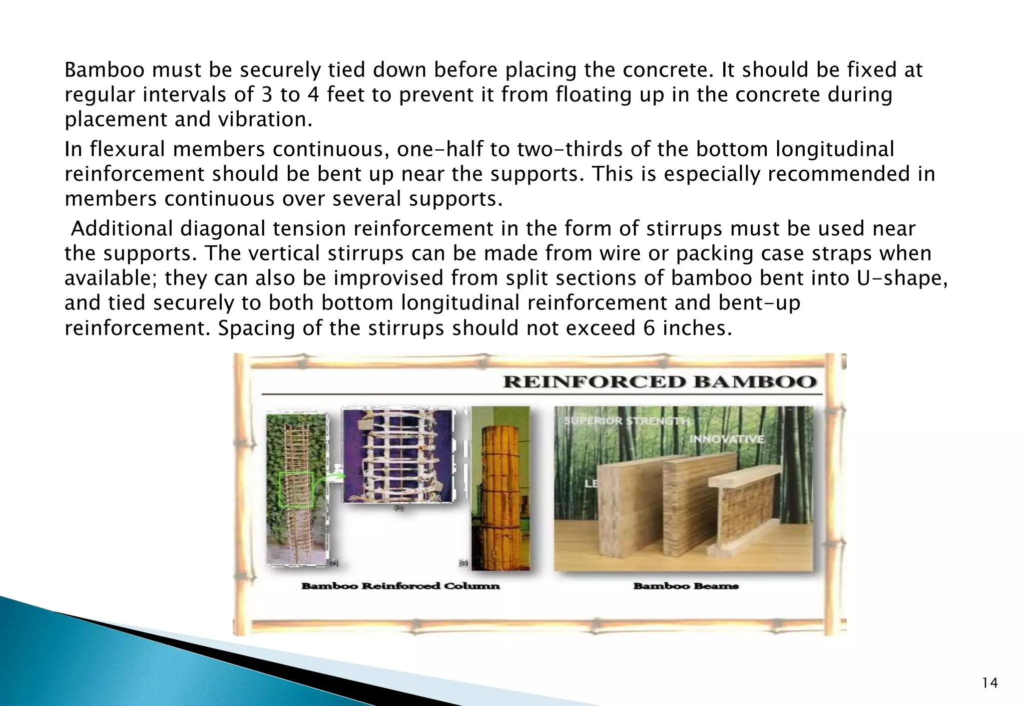 Bamboo a sustainable construction | PPTX