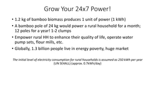Bamboo biomass an overlooked energy resource | PPTX