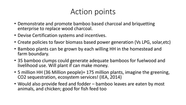 Bamboo biomass an overlooked energy resource | PPTX