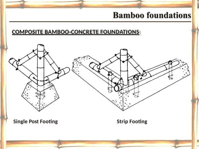 BAMBOO CONSTRUCTION, TECHNIQUES AND JOINTINGS | PPTX