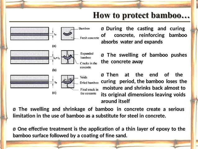 BAMBOO CONSTRUCTION, TECHNIQUES AND JOINTINGS | PPTX