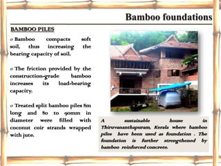 Bamboo construction (final ppt) | PPTX