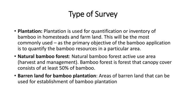 Bamboo data measurement in the field | PPTX | Gardening | Home & Garden