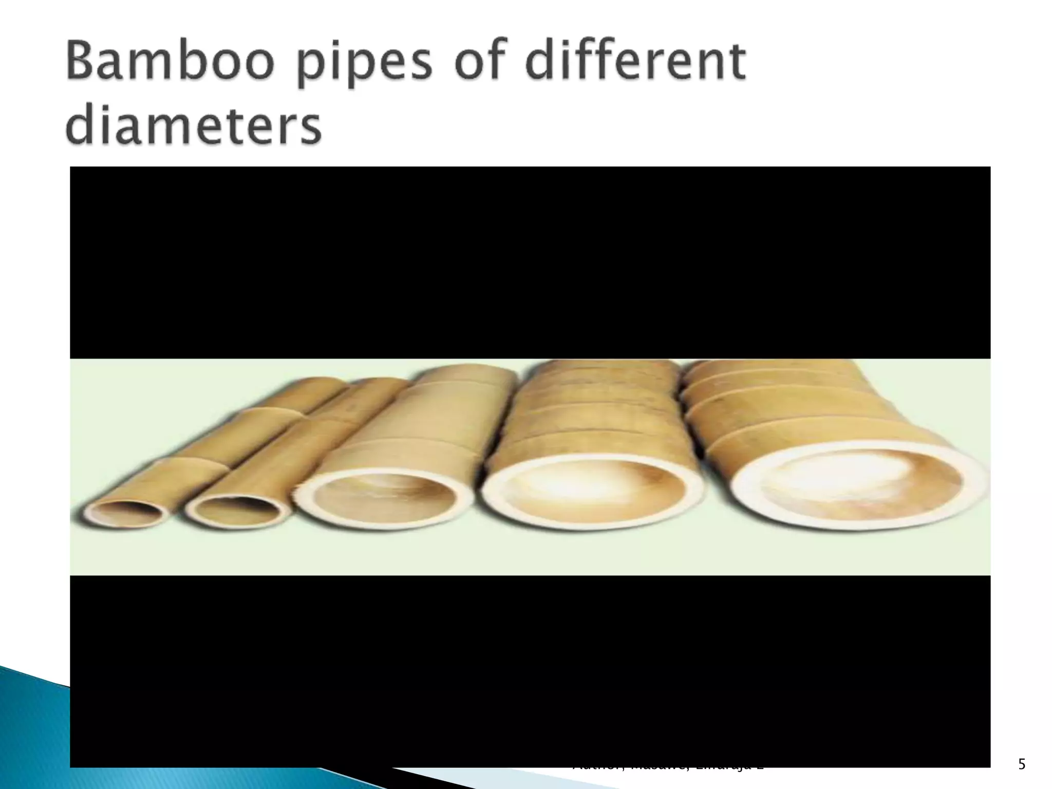 Bamboo drip irrigation pipes design | PPTX